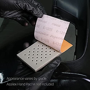 Super Assilex Flexible Sanding Sheets, Lemon K-800, Hook & Loop, 191-1509, 25 Sheets