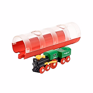 BRIO World 33892 - Classic Steam Train & Tunnel - 3 Piece Wooden Toy Train Set | Perfect for Kids Age 3 and Up | FSC-Certified Wood | Compatible with BRIO Sets