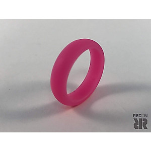Women's Pink Silicone Wedding Ring.
