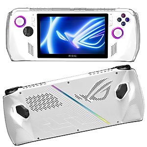 KSKSPE Case for ASUS ROG Ally Gaming Handheld, Silicone Protective Skin Sleeve, Anti-Slip & Scratch Cover for ROG Ally Gaming Handheld-Clear