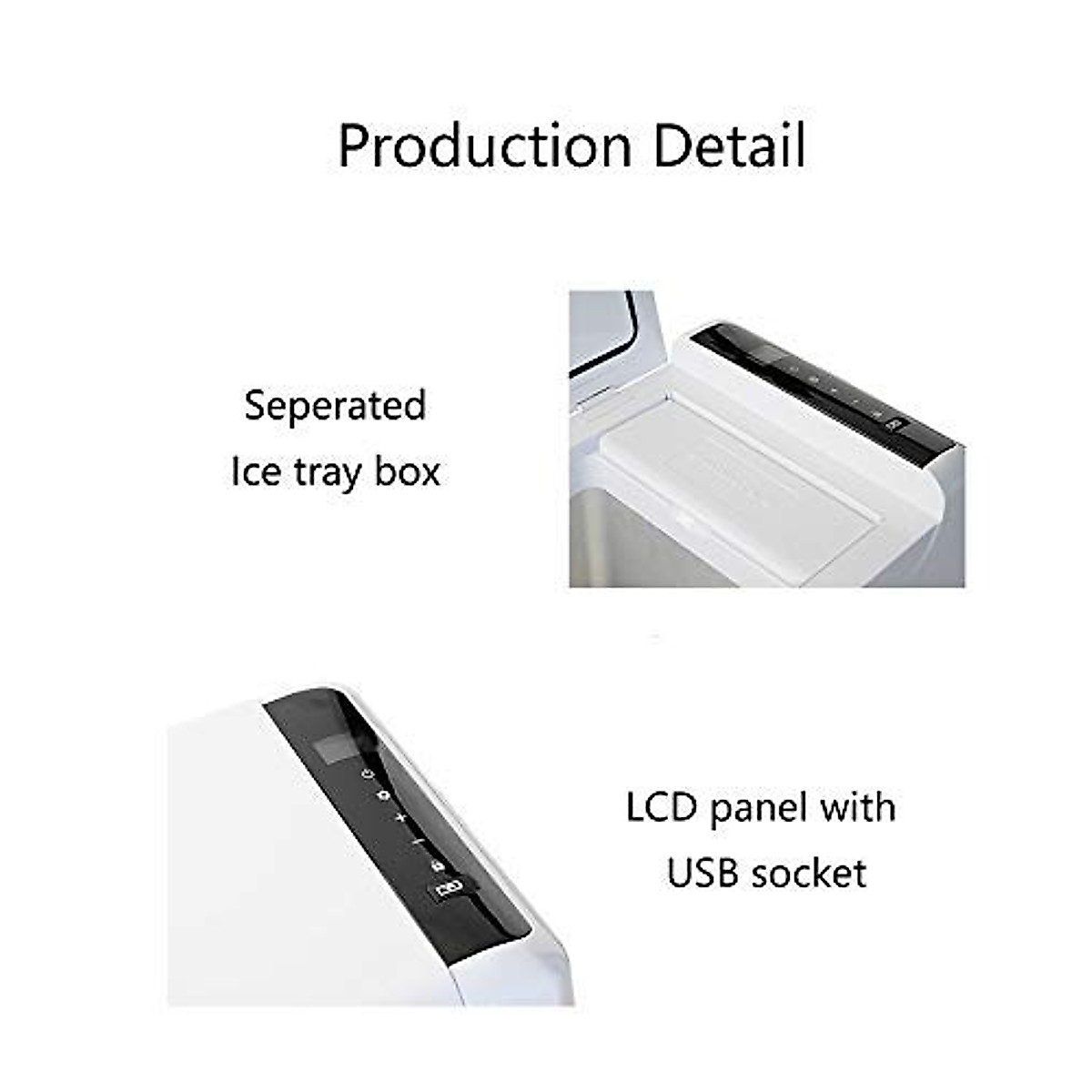 Alpicool C22 Portable Freezer,12 Volt Car Refrigerator with Ice Tray, 23 Quart (22 Liter) Fast Cooling 12V Car Fridge -4℉~68℉, 12/24V DC and 100-240V AC for Outdoor, RV, Truck, Boat (White)