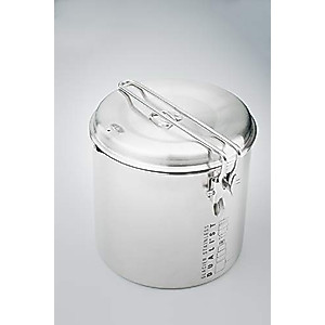 GSI Outdoors Glacier Stainless Dualist Backcountry Mess Kit I 2-Person Camping or Backpacking Cookware Set