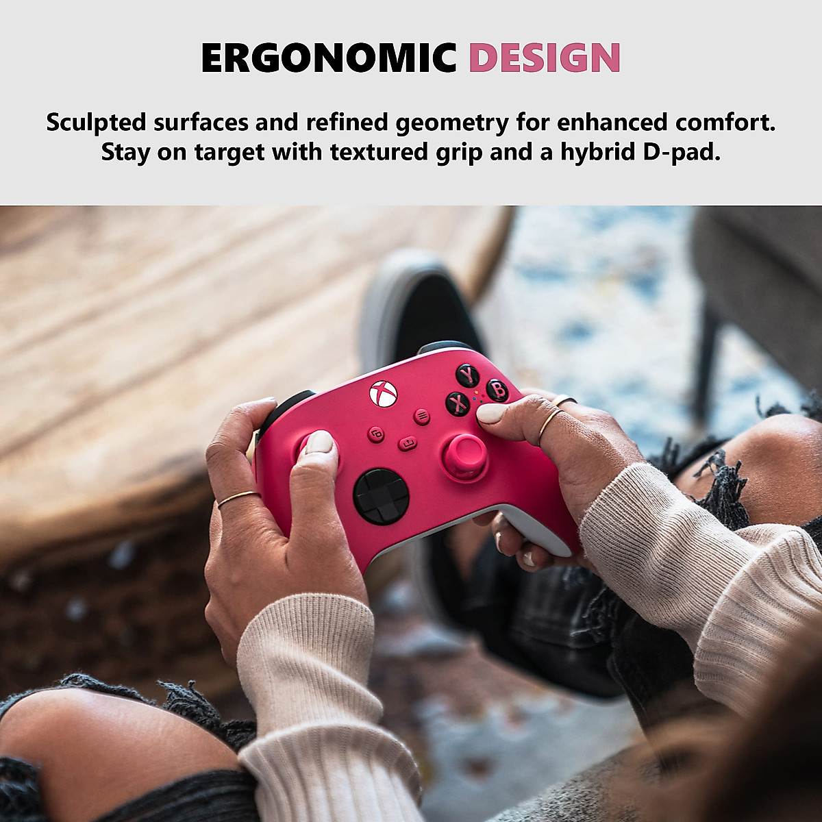 Xbox Core Wireless Controller – Deep Pink (Renewed Premium)