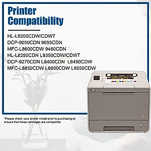 BIGSPCE TN-339 Compatible 12Pack (3BK/3C/3M/3Y) TN339 Super High Yield Toner Cartridge Replacement for Brother HL-L8250CDN L8350CDW/CDWT L9200CDW/CDWT MFC-L8600CDW 9460CDN DCP-9050CDN 9055CDN Printer