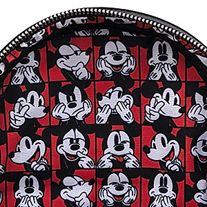 Loungefly Disney Mickey Mouse Oh Boy Quilted Womens Mini Backpack Purse