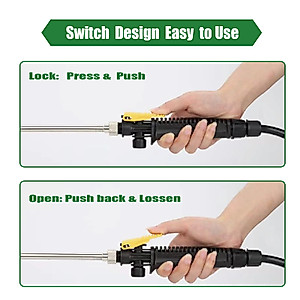 VANPET Replacement Sprayer Wand for Ryobi, Stainless Steel Sprayer Wand with Adjustable Nozzle, Trigger Wand & Hose Compatible with Ryobi P2803 Sprayer (29 Inches Sprayer Wand)