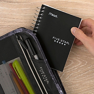 Five Star Fat Lil' Spiral Notebook, College Ruled Paper, 5-1/2" x 3-1/2", 200 Sheets, Color Will Vary (45388)