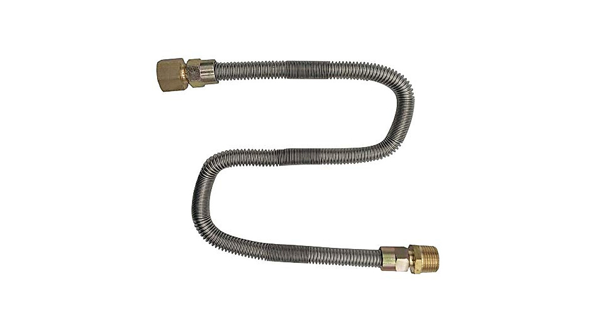 METER STAR Whistle Free Gas Flex Line for Fire Pit
