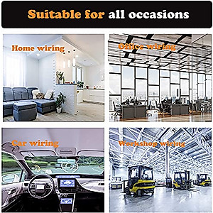 50pcs Cable Clips, Adhesive Cable Organizer Cord Holder, Durable Strong Cable Wire Management for Car, Office and Home (Black)