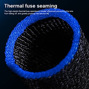 Gaweb Gaming Finger Covers Sweat Proof Breathable 0.98MM Thin Mobile Game Controller Fingertips Sleeves Thumb Gloves Red A