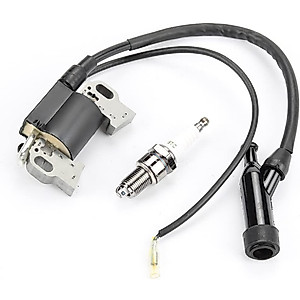 Buckbock GX240 Ignition Coil for Honda GX 240 Gx270 Gx340 Gx390 8hp 9hp 11hp 13hp Engine Lawn Mower Tractor Generator w/Spark Plug