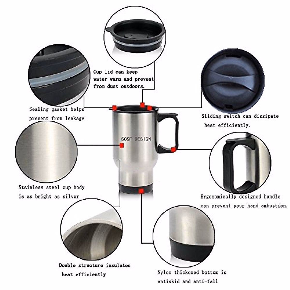 Funny Poop Coffee Mug - Bristol Stool Chart Travel Coffee Mug Stainless Steel Travel Tea Cup 14 Ounce