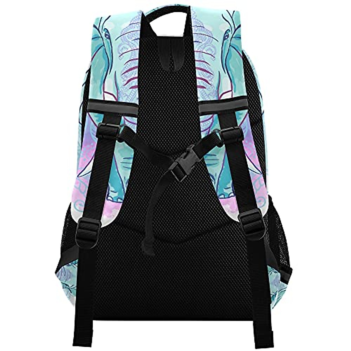 ALAZA Watercolor Elephant Backpack Purse for Women Men Personalized Laptop Notebook Tablet School Bag Stylish Casual Daypack, 13 14 15.6 inch