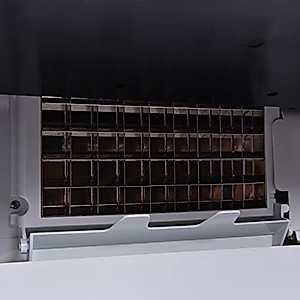 USzon Built-in Stainless Steel Commercial Ice Maker Portable Ice Machine Restaurant (Silver)