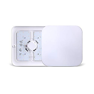 LIT-PaTH Square LED Flush Mount Ceiling Light Fixture, 12 Inch 22.5W, Dimmable, 1680 Lumen, ETL Qualified, 5000K-Daylight White