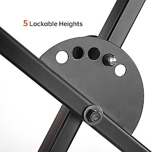 PARTYSAVING Pro Series One-Tier Portable Single-X Keyboard Stand with Locking Straps, APL1157