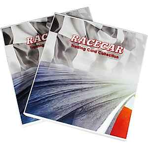 UniKeep Nascar Themed Collectible Card Storage Binder Complete With Collector Card Storage Pages (Track)