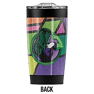 Logovision She-Hulk OFFICIAL Graffiti Stainless Steel 20 oz Travel Tumbler, Vacuum Insulated & Double Wall with Leakproof Sliding Lid | Great for Coffee/Hot Drinks and Cold Beverages
