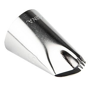 Restaurantware Pastry Tek Piping Tip 1 Reusable Ruffle Icing Tip - #88 Dent-Resistant Stainless Steel Pastry Tip Dishwasher-Safe Decorate Cupcakes Cakes or Cookies