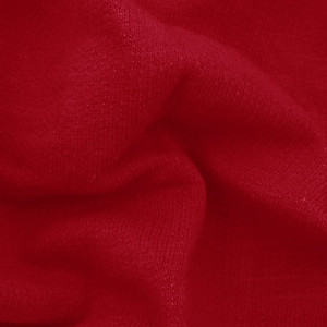 Red 100% Cotton Slub French Terry Fabric by The Yard - Style 811