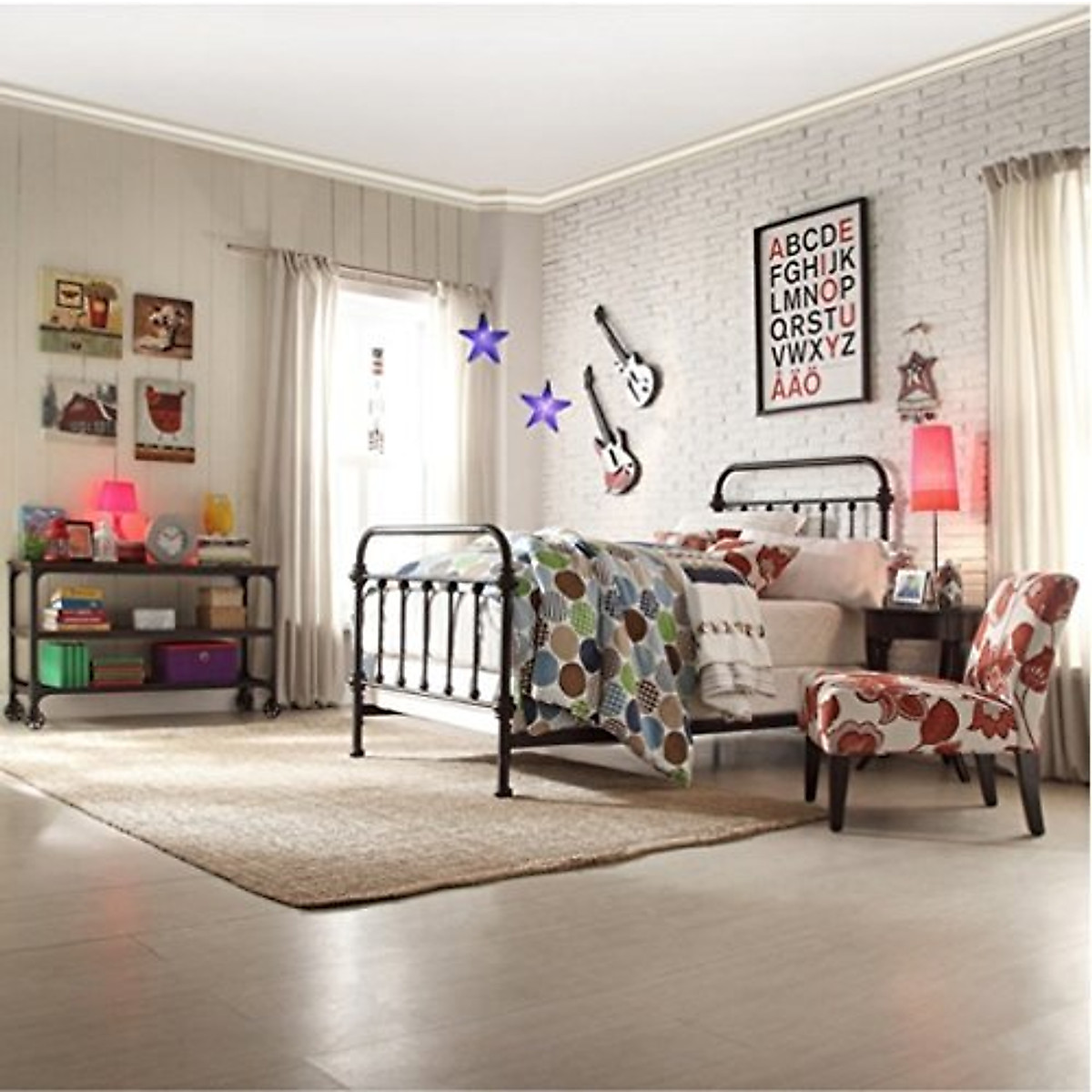 Giselle Antique Dark Bronze Graceful Lines Victorian Iron Metal Bed (Full Size)