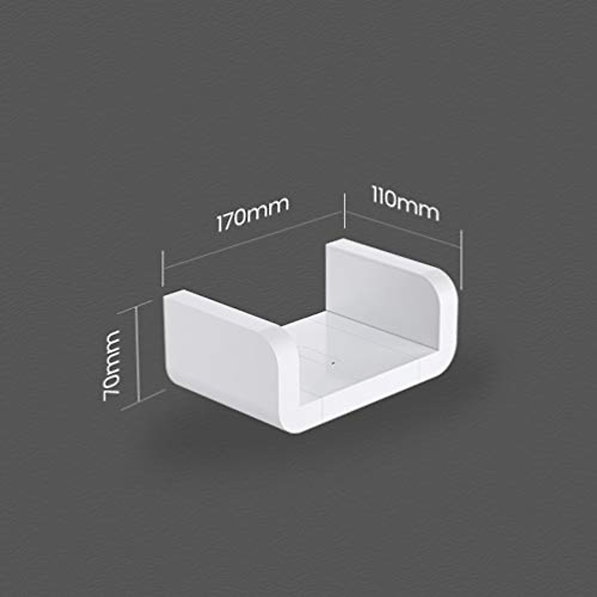 Cabilock Floating Shelves Wall Storage Bathroom Rack Soap Shampoo Cosmetic Shelf Organizer Decorative Hanging Rack for Sundries Organizer Flower Pot Book