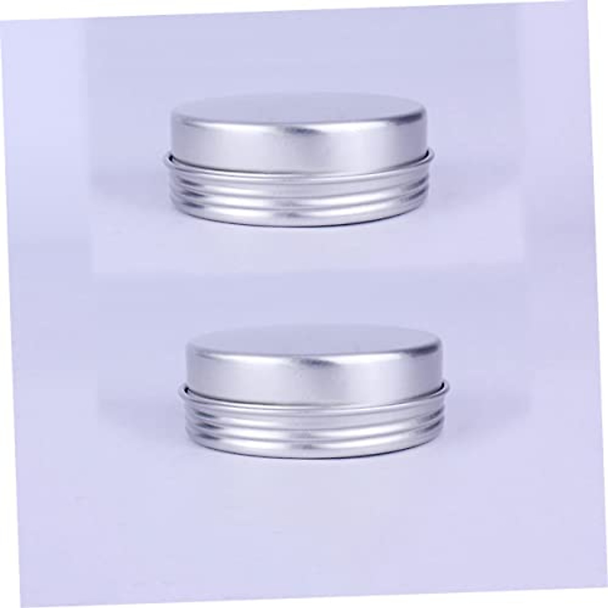 Ciieeo Container with Lid 24pcs Containers with Lids Cream Jars with Lids Empty Tin Cans Tin Cans with Lids Balm Tin Container Screw Tin Cans Empty Cream Jar Metal Tin Container Balsam