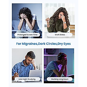 RENPHO Eyeris 1 FSA/HSA Eligible Eye Massager with Heat, Face Massager for Migraine Relief, Eye Care Mask Massager, Relax Reduce Eye Strain Dry Eye Improve Sleep, Birthday Gifts for Women/Men