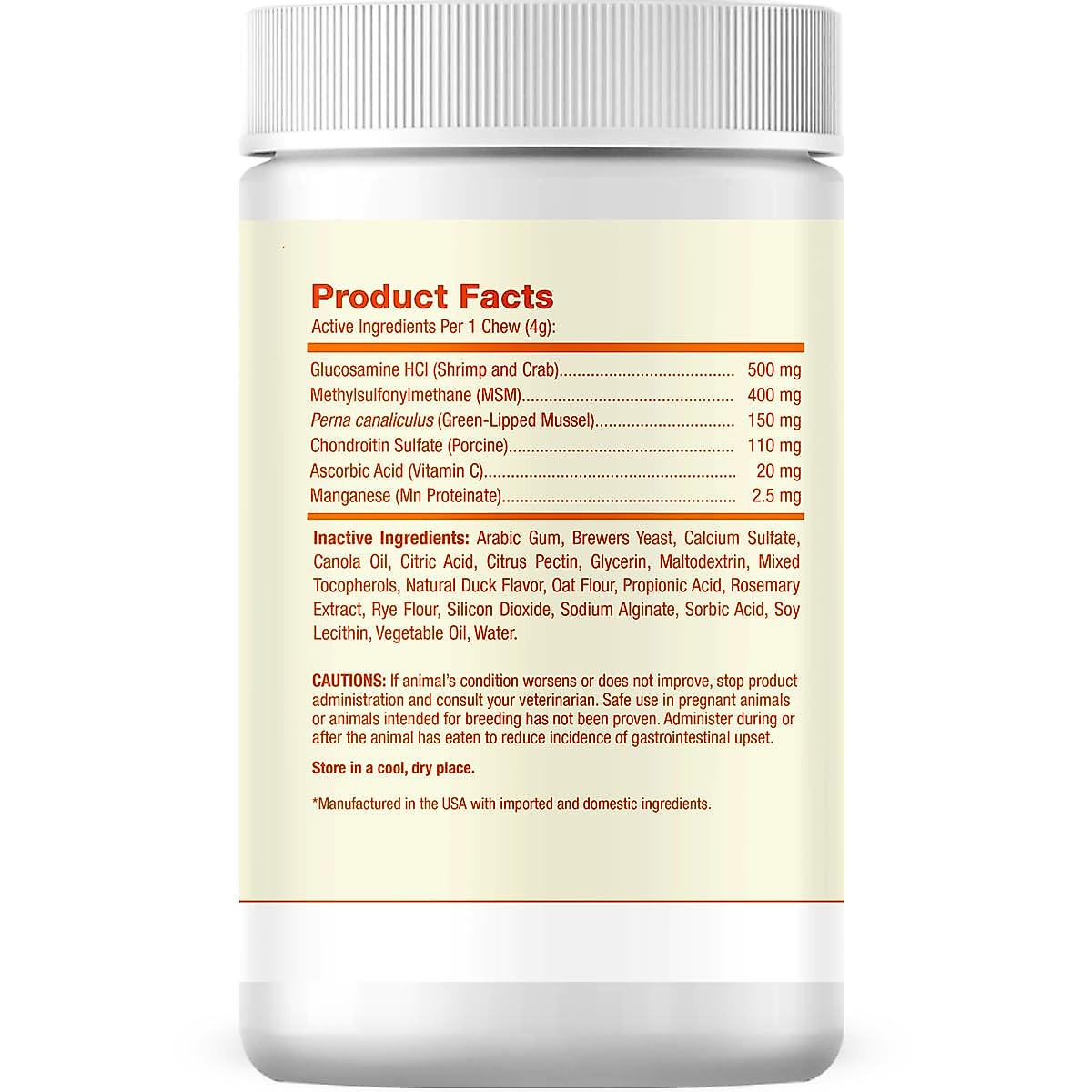 PAWLABS G-Max Joint Support for Dogs - Maximum Strength Hip & Joint Supplement with Glucosamine, Chondroitin, MSM, Green-Lipped Mussel - Relieves Arthritis Pain & Hip Dysplasia - Duck Flavor, 60 Chews