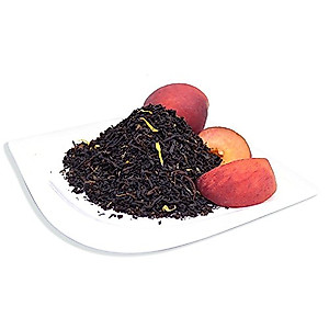 Organic Positively Tea Company, Juicy Peach Black Tea, Loose Leaf, 16 Ounce