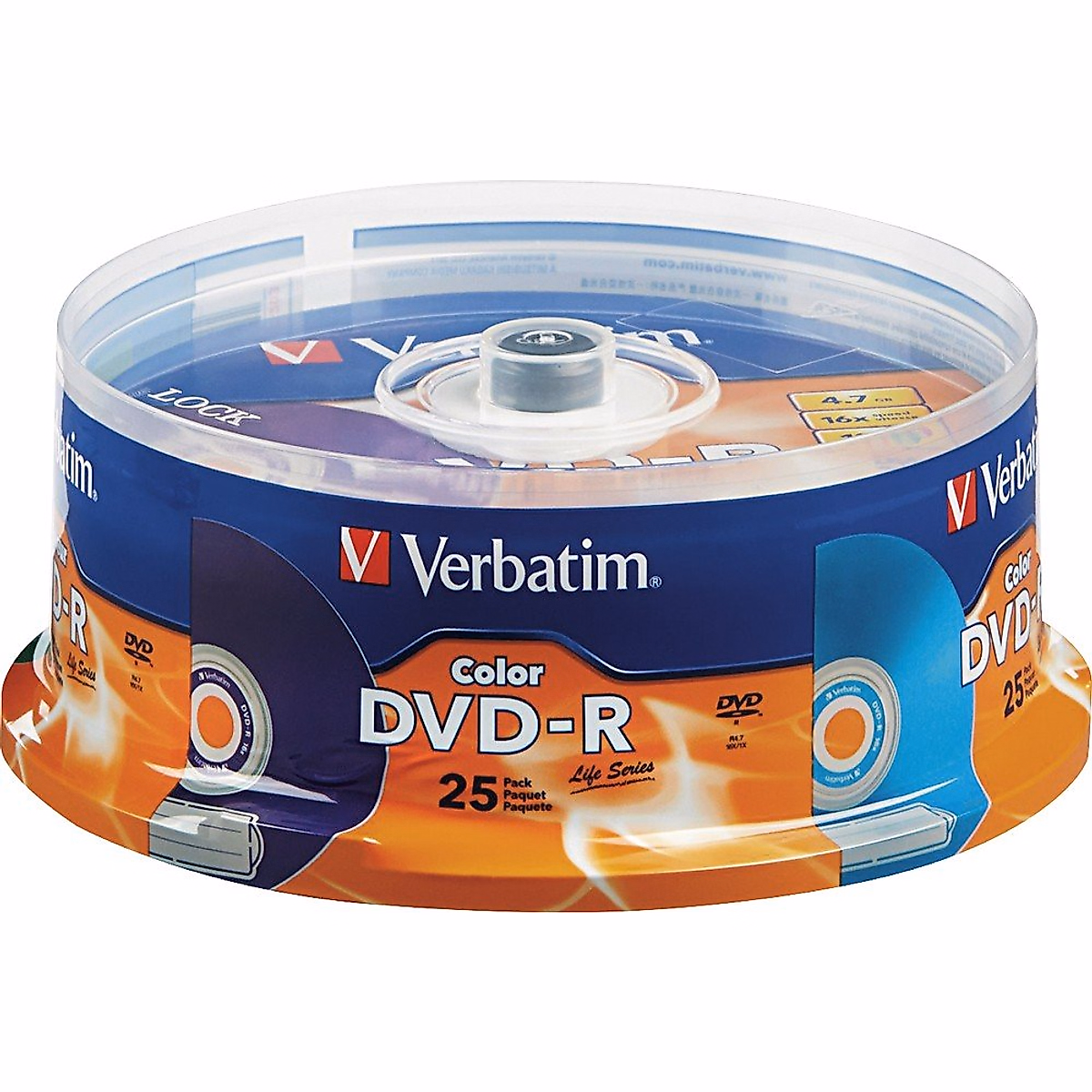 Verbatim - 16x DVD-R Discs (25-Pack) - Multi