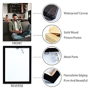 YK artwood Custom Canvas Upload Images- Custom Canvas Prints with Your Photos 8x10 inch -Personalized Canvas Pictures for Kid Lover Pet Family -Portrait Photo Prints - Made In USA-Fast Delivery