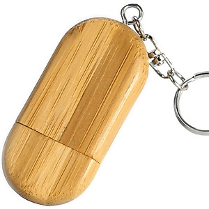 64GB Wooden USB Flash Drive, Leizhan Novelty Wood Picture Stick Memory Stick Data Storage Pen Drive Thumb Drive for Wedding/Anniversary/Personal Gift