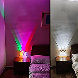 ACNCTOP Night Light Projector,Led Projector Kids Bedroom Lights Wall Sconces RGB and White Lamp Perfect for Aesthetic Room Decor in Your Home