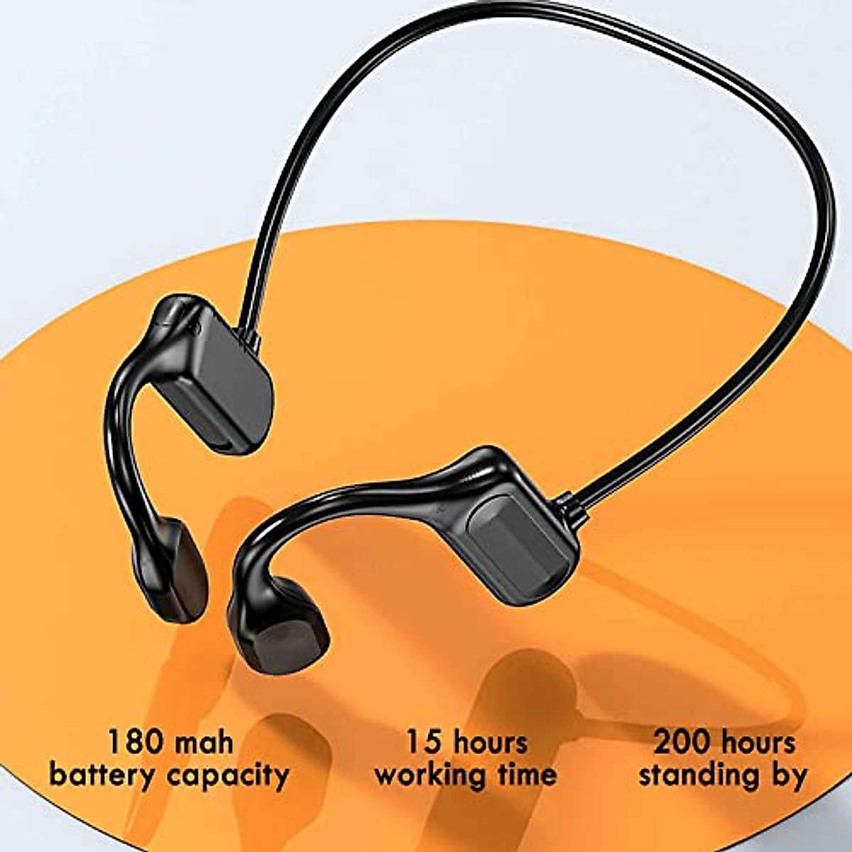 PUGGA Averi™ - Bone Conduction Headphones, Open-Ear Bone Conduction Wireless Earphones IPX5 Waterproof, Sport Headphones Sweatproof for Running and Workouts (Blue)