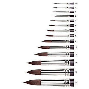 Winsor & Newton Galeria Brush Short Handle Round No 1 (Each) (1.5mm)