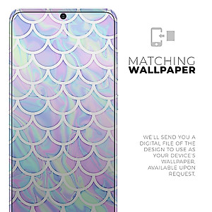 DesignSkinz Iridescent Dahlia v8 Protective Vinyl Decal Wrap Skin Cover Compatible with The Samsung Galaxy S20 (Screen Trim & Back Glass Skin)