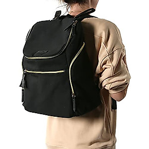 Dabney Lee Unisex Baby Fiona Backpack Diaper Bag, Black