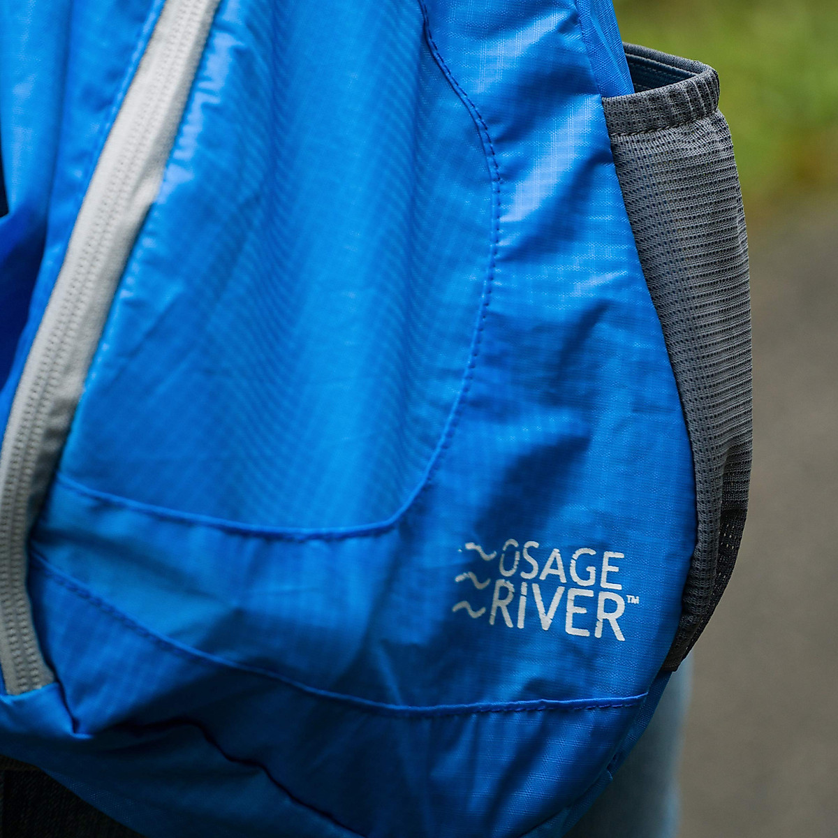 OSAGE RIVER Taber Sling Travel Bag, Foldable Crossbody, Sky Blue