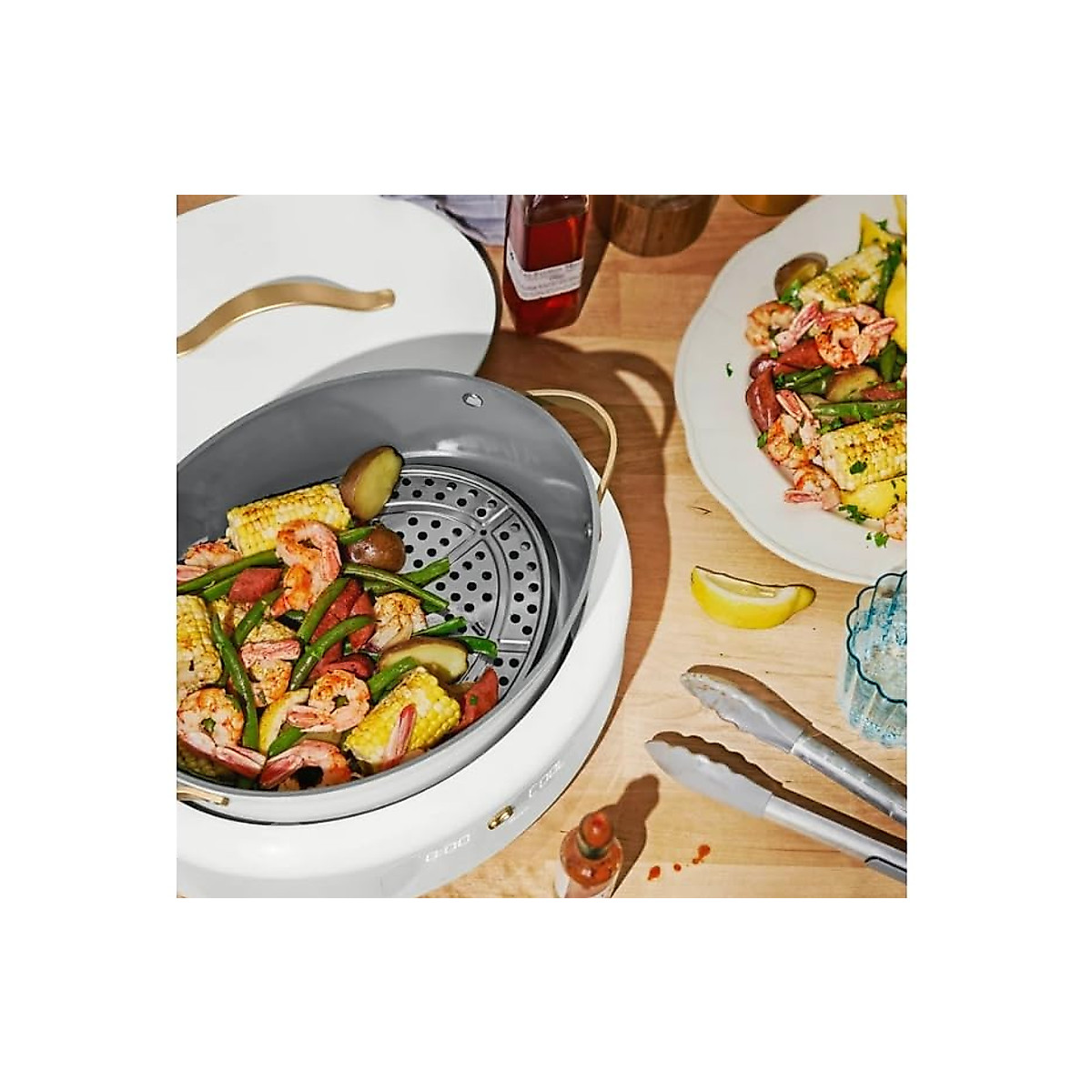 Beautiful 10-in-1 6qt Electric Multi-Cooker by Drew Barrymore 7 Preset Functions, Touch-Activated Digital Display Perfect For Healthy Cooking