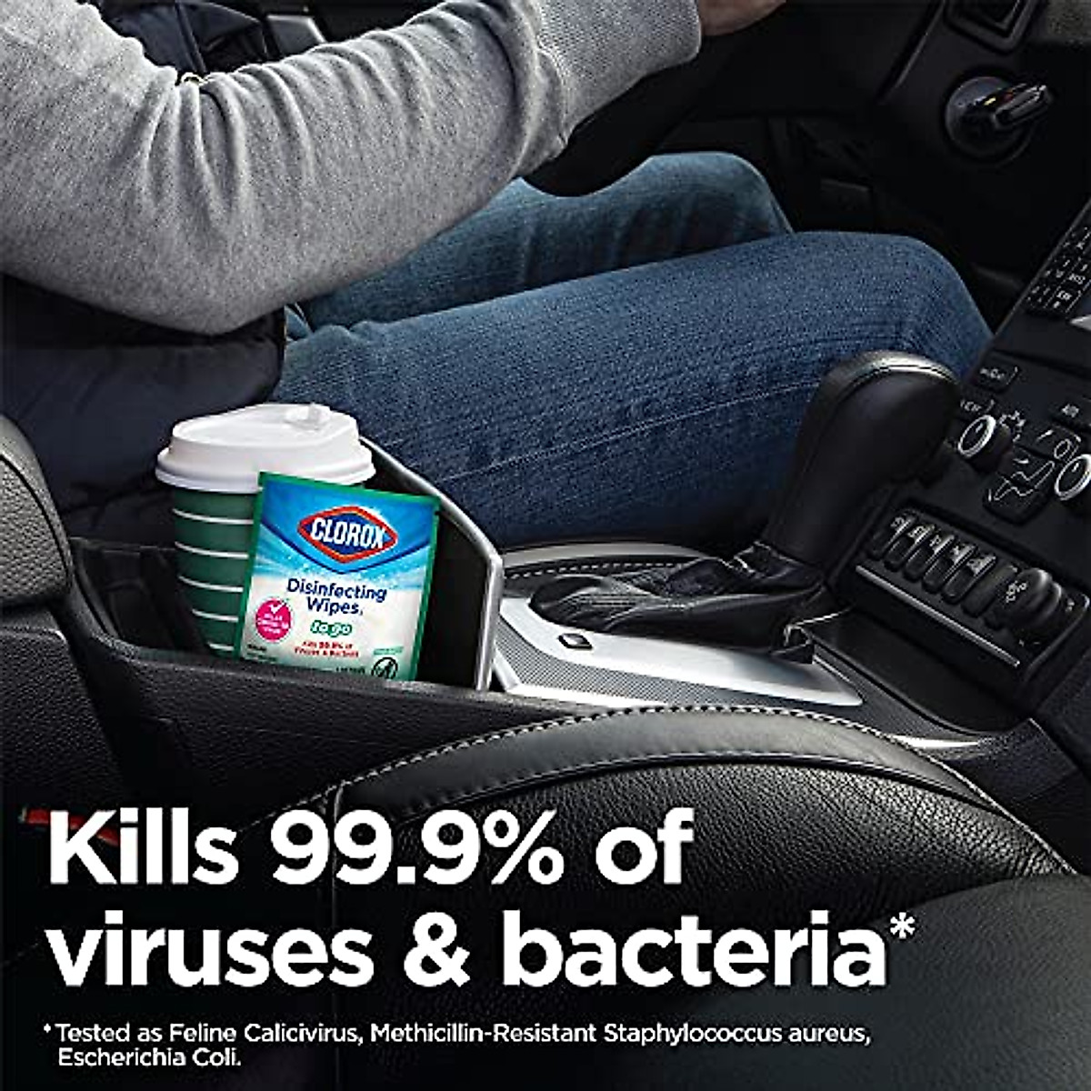 Clorox Disinfecting Wipes to Go, Bleach Free Cleaning Wipes in Bulk, Wipes with Fresh Scent, Kills Bacteria, Individually Wrapped, 1 Count Each, (Pack of 100)