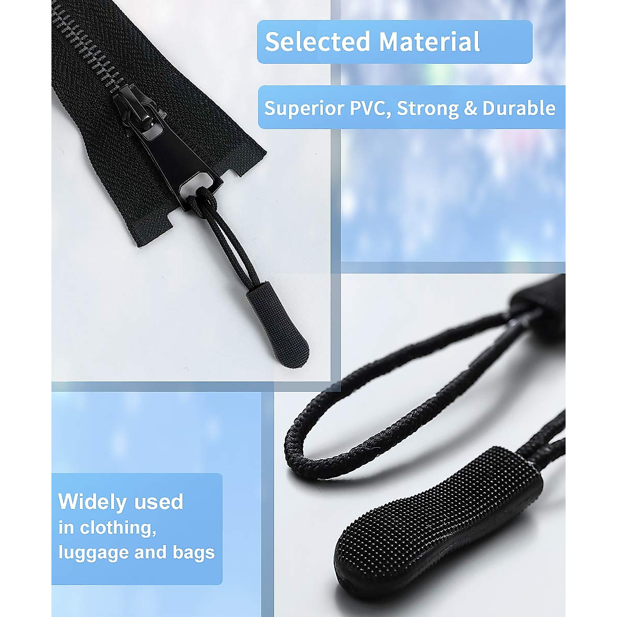 Zipper Repair Kit, Upgraded Zipper Replacement Slider Kit (99 PCS), Include Zipper Pull Replacement, Instant Zipper Plier, Easy Install, Zipper Fix Kit for Jacket Backpack Luggage (3 Sizes: #3, 5, 8)