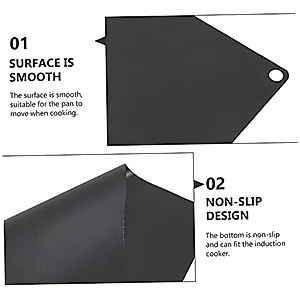 UPKOCH 2pcs Induction Trivet Reusable Kitchen for Insulated Non-Stick Appliance Pot Slip Cooking Silicone Top Pads Countertop Anti-Slip Pad Proof Stick Non Mat Placemat Protector