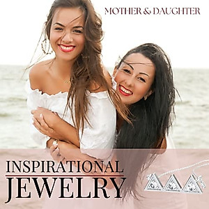 Daughter Necklace for Valentine's Day - Move Mountains, Sterling Silver 925 - Daughter Gifts from Mom or Dad, Necklace for Daughter, Birthday Gift, Graduation Gifts, Mother Daughter Jewelry Gift