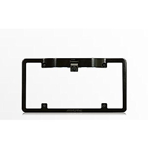 Alpine KTX-C10LP License Plate Frame with Alpine HCE-C1100 HDR Back Up Camera