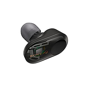 Sony WF-1000XM3 Truly Wireless Noise Cancelling Headphones with Mic, up to 32 Hours Battery Life, Stable Bluetooth Connection, Wearing Detection with Alexa Built-in - Black