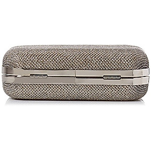Jessica McClintock womens Sparkle Minaudier, Champagne, One Size US