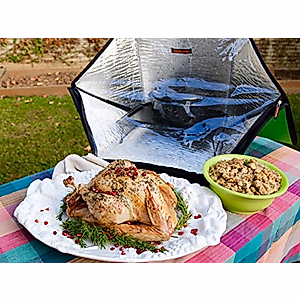 Sunflair Portable Solar Oven Deluxe with Complete Cookware, Dehydrating Racks and Thermometer