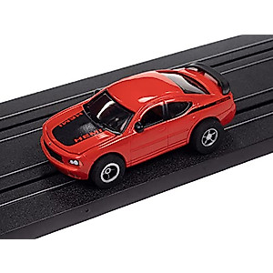 Auto World Xtraction 2007 Dodge Charger SRT8 (Red) HO Scale Slot Car