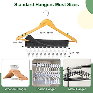 2PCS ksricfy Hat Rack for Baseball Caps, Hat Organizer for Closet, Hat Hanger Space Saving 85% with 10 Clips, Collapsible Hat Holder Fit All Caps for Men Wome